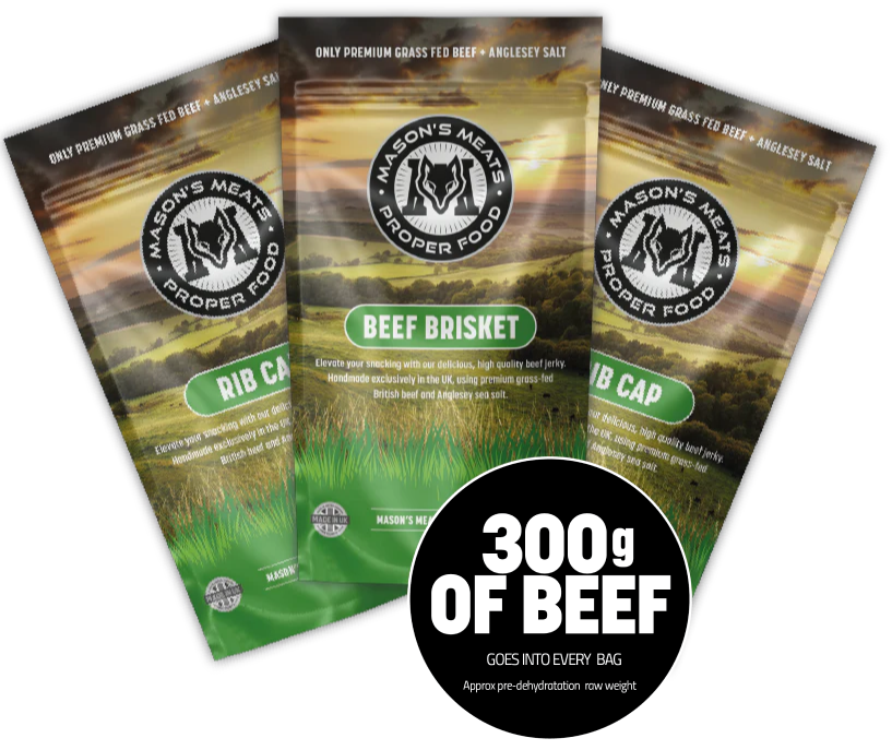 Premium Grass-Fed Beef Jerky – Mason's Meats - Proper Food