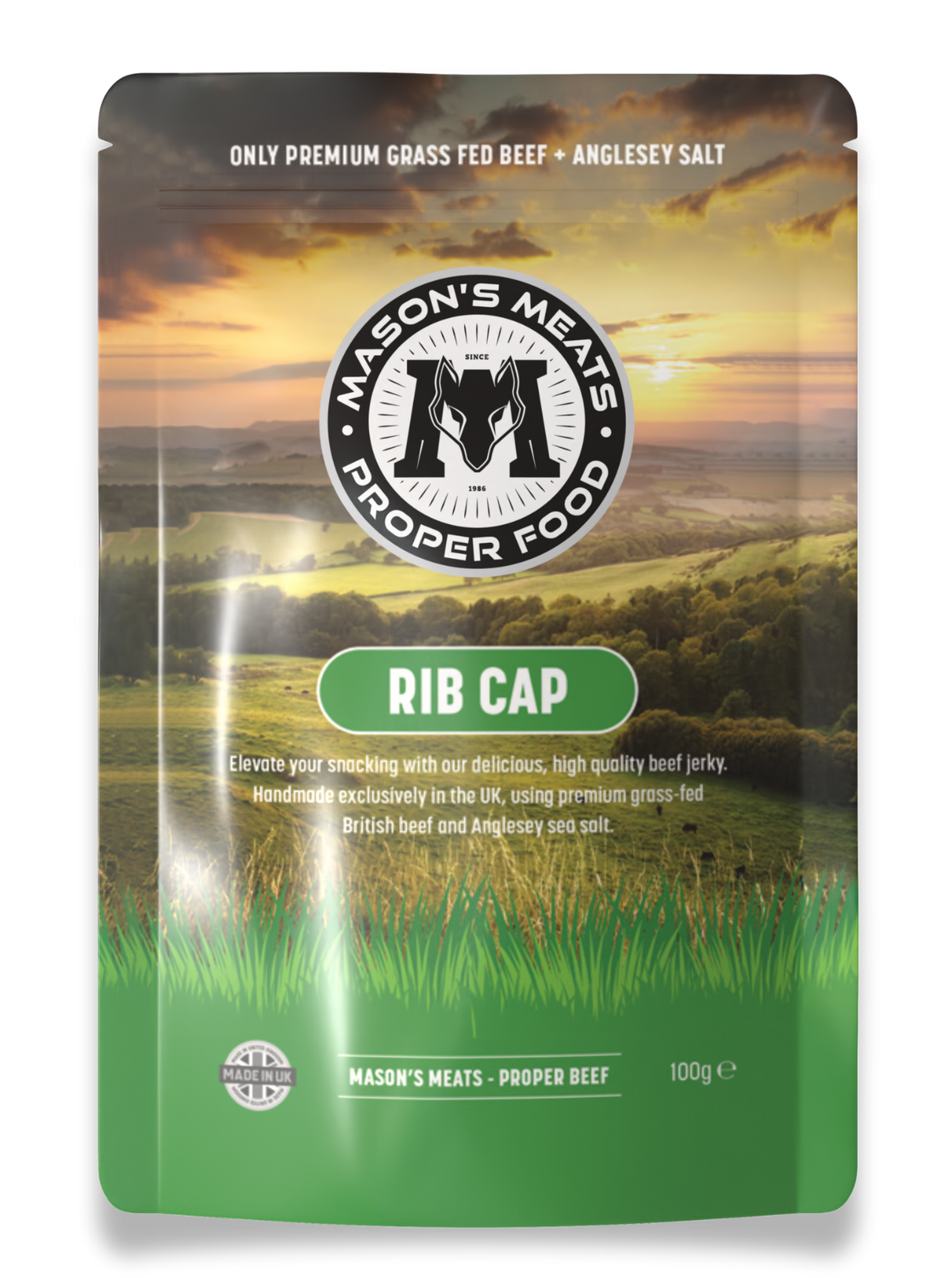 Best Beef Rib Cap Jerky - Mason's Meats | High-Quality Carnivore Snacks ...