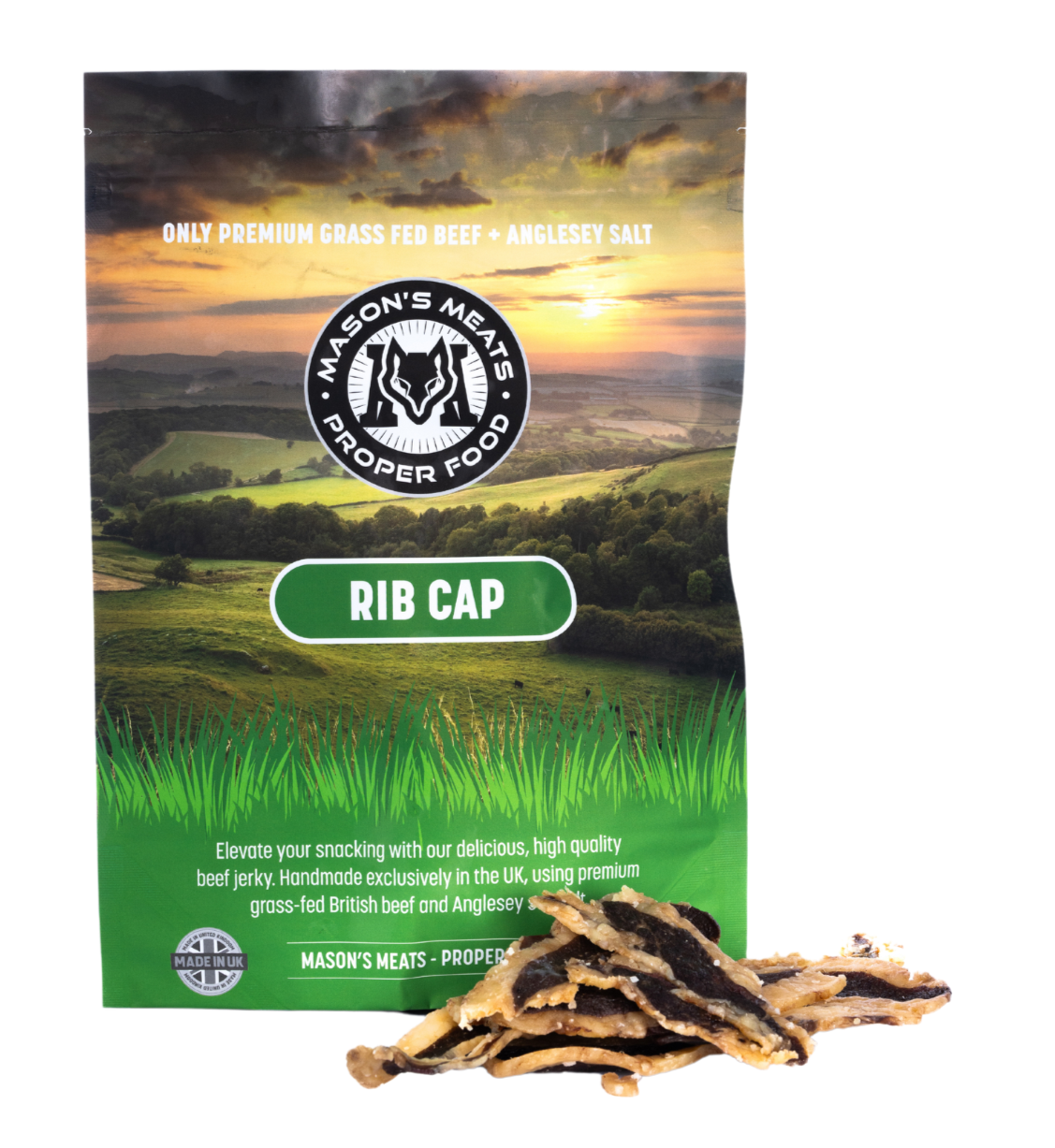 Best Beef Rib Cap Jerky - Mason's Meats | High-Quality Carnivore Snacks ...